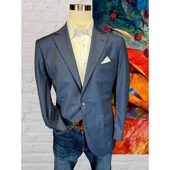 Suitsupply | Suits & Blazers | Suitsupply 46s Royal Cobalt Blue White ...
